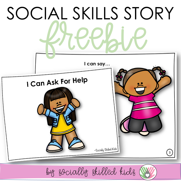 I Can Ask For Help | Social Skills Story | For Girls Pre-K – Socially ...