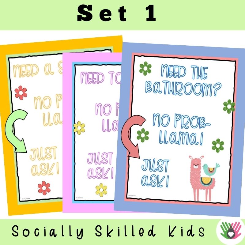 Llama Themed Classroom Rules Posters | Freebie – Socially Skilled Kids