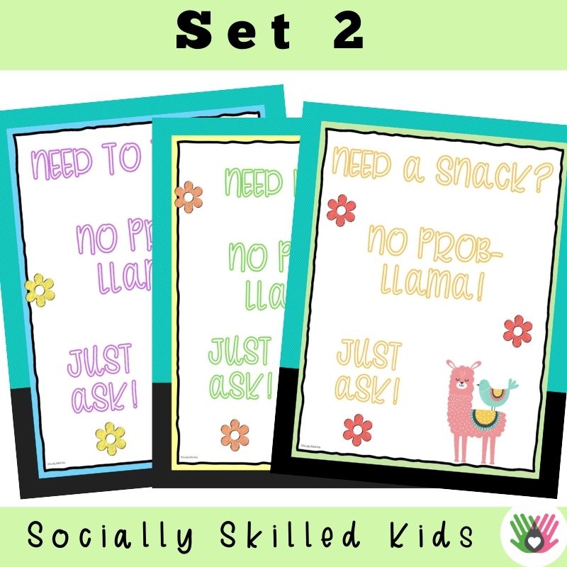 Llama Themed Classroom Rules Posters | Freebie – Socially Skilled Kids