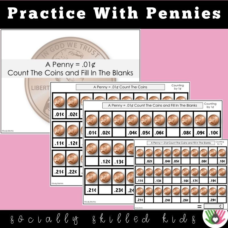Adding Coins | Worksheets To Identify And Add – Socially Skilled Kids