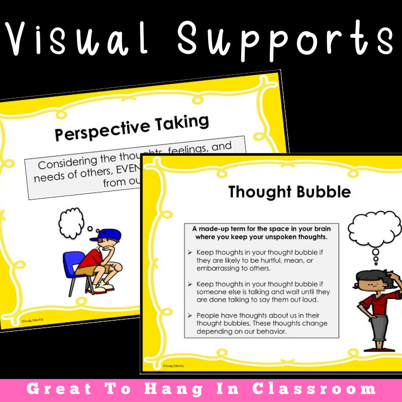 Thought Bubble Scenarios | Perspective Taking Activities For K-5th ...