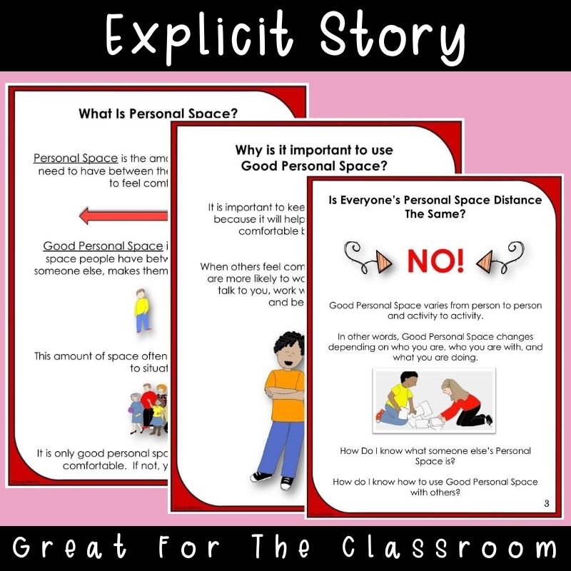 Understanding Personal Space | Social Skills Story & Activities For 3r ...