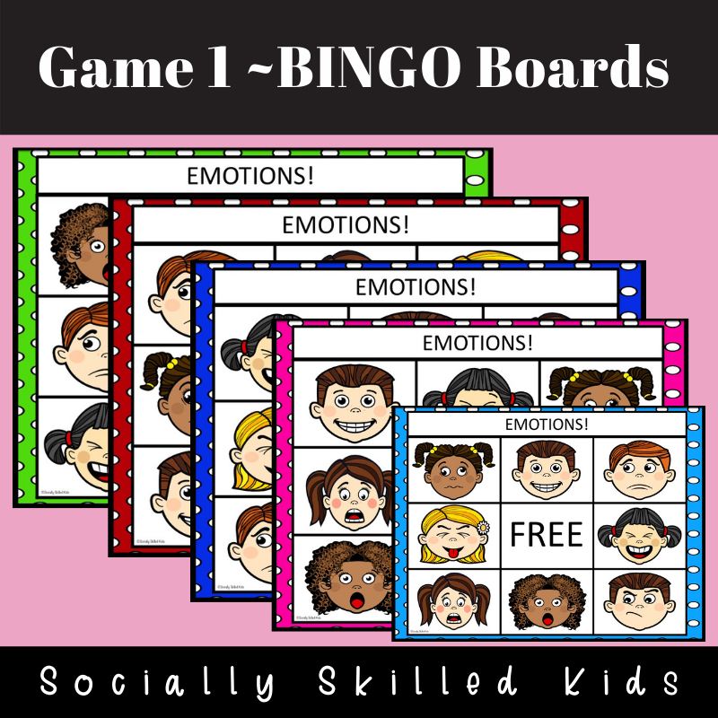 Emotions BINGO | 3x3 Easy Play Differentiated BINGO Boards – Socially ...