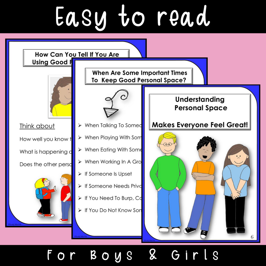 Understanding Personal Space | K-2nd | Social Skills Story and Activit ...