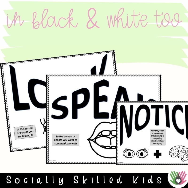 Conversation Skills | Visual Supports | Jobs of the Speaker and Listen ...