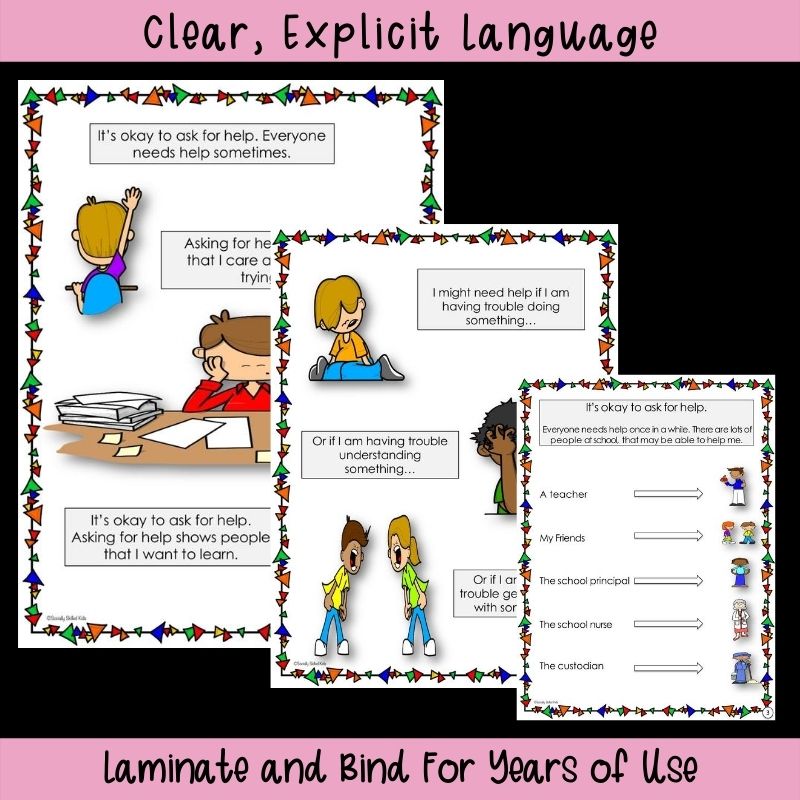 It's Okay To Ask For Help | Social Skills Story and Activities | For K ...