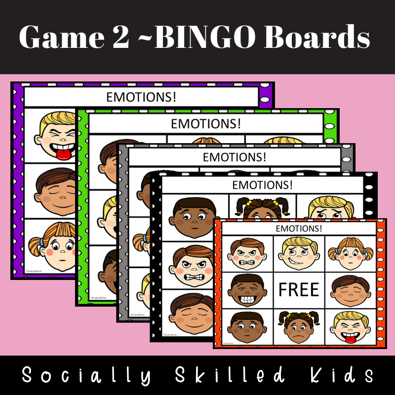 Emotions BINGO | 3x3 Easy Play Differentiated BINGO Boards – Socially ...