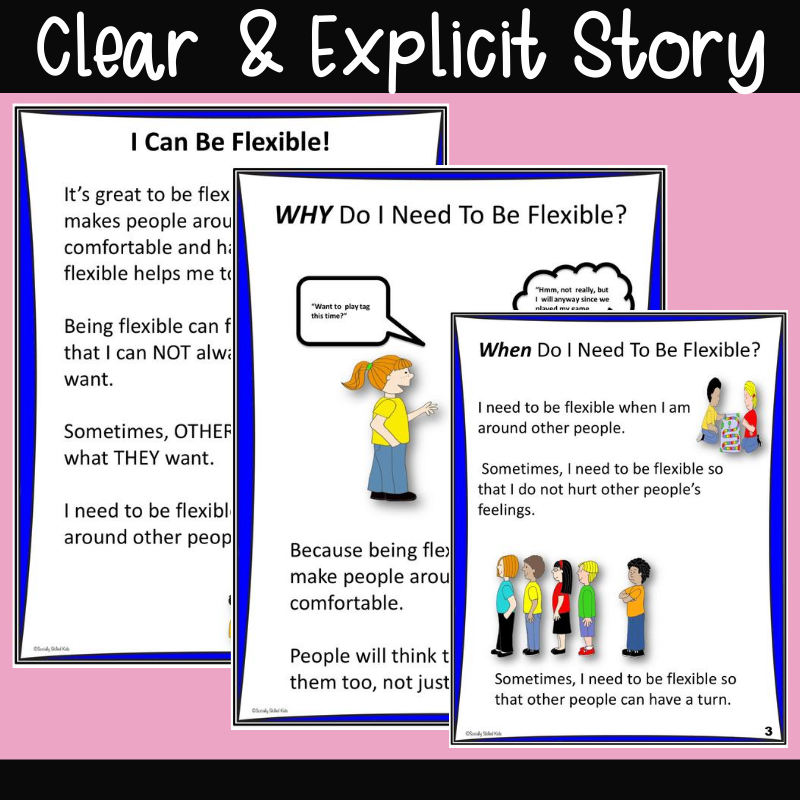 I Can Be Flexible! | Social Skills Story & Activities For K-2nd Boys a ...