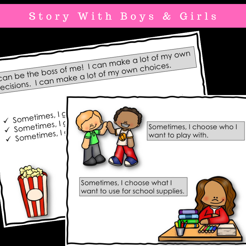 I Can Be The Boss Of Me! | Social Skills Story and Activities | For K ...