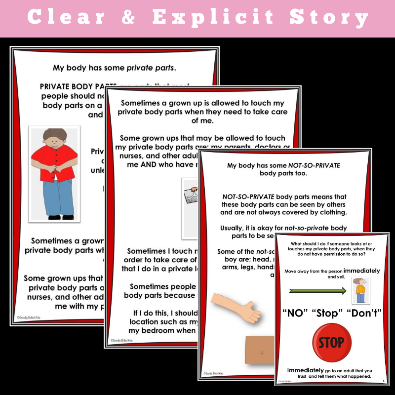 My Body, It's Private Parts | Social Skills Story & Activities | For B ...