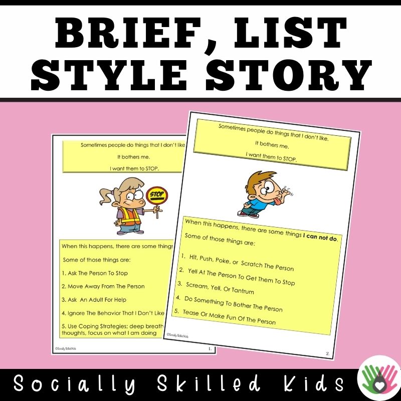 What Can I Do If Someone Is Bothering Me? | Social Skills Story and Ac ...