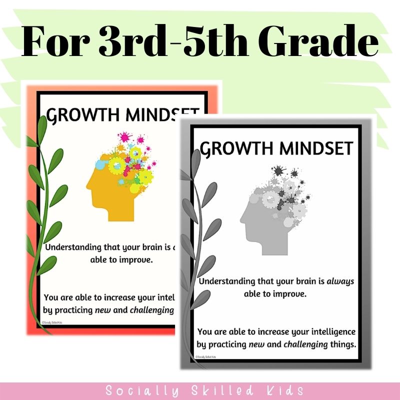 Growth Mindset Poster Set | Freebie – Socially Skilled Kids