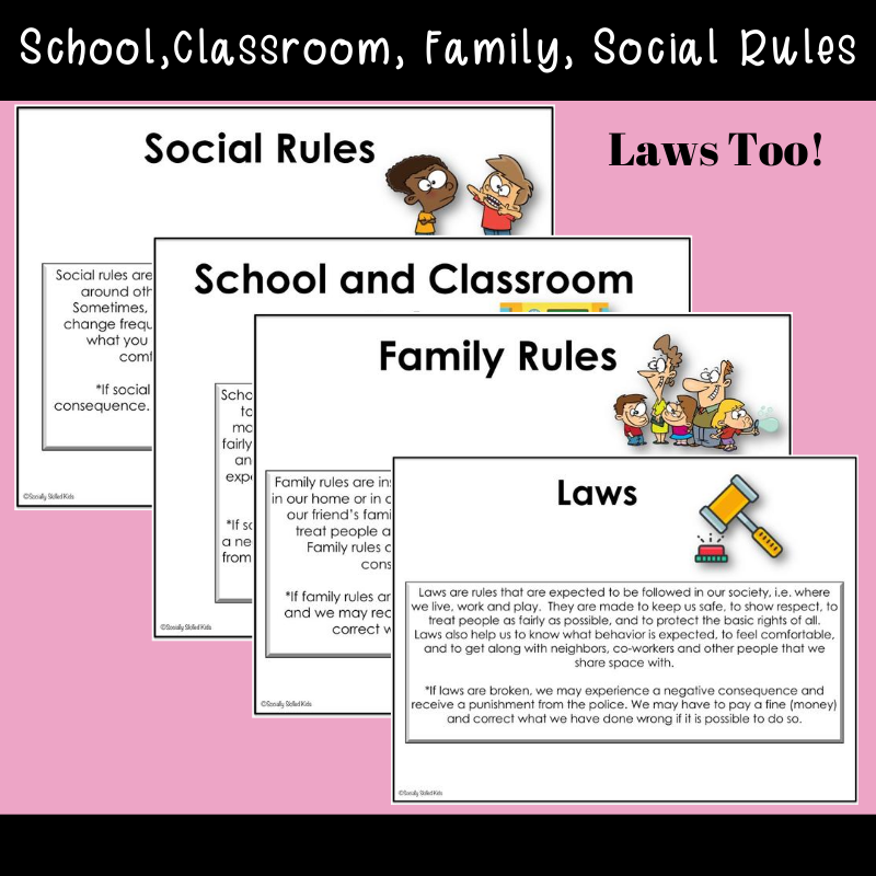 Rules Rock! | Social Skills Story and Activities – Socially Skilled Kids