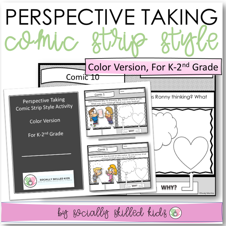 PERSPECTIVE TAKING Activity | Comic Strip Style | K-2nd | Color Versio ...