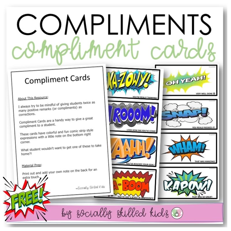 Compliment Cards – Socially Skilled Kids