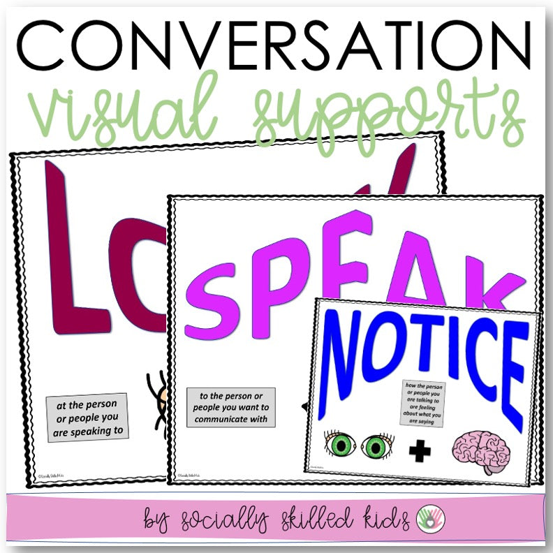 Conversation Skills | Visual Supports | Jobs of the Speaker and Listen ...