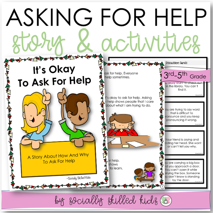 It's Okay To Ask For Help | Social Skills Story and Activities | For 3 ...