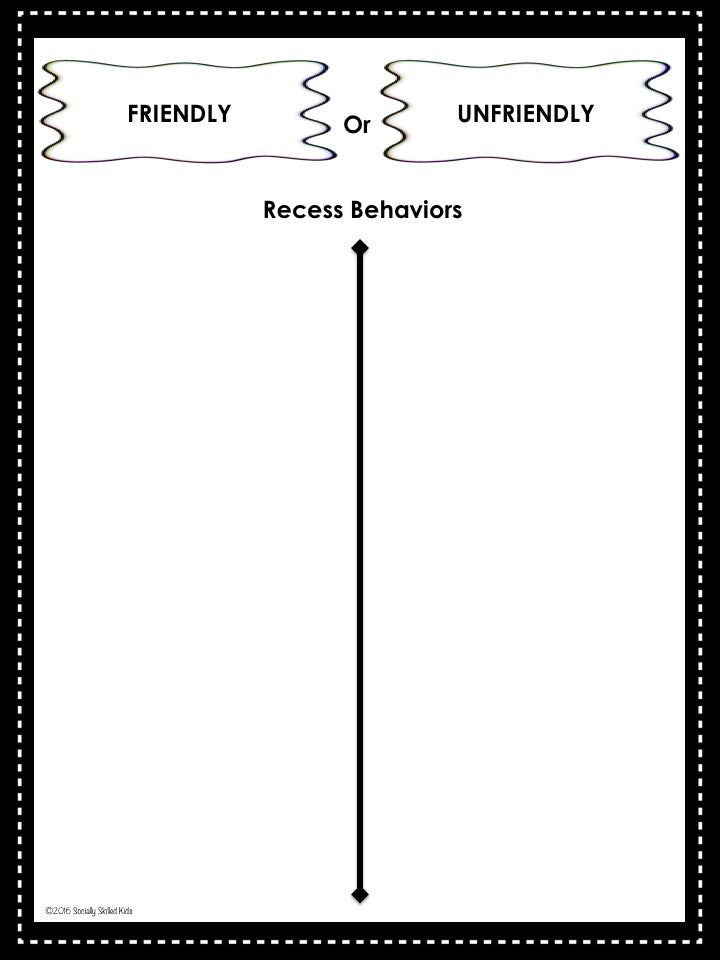 Friendship Behavior Activities | Pack 4 | Recess and Cooperation ...
