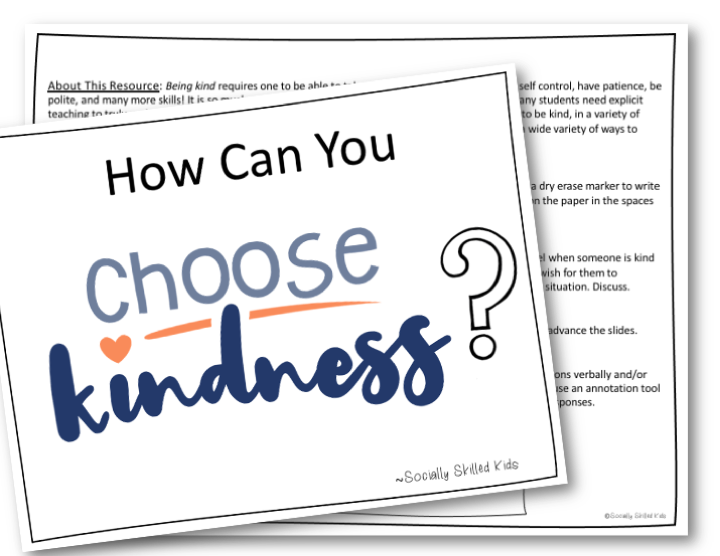 How Can You Be Kind? Animated PowerPoint and PDF Activity – Socially ...
