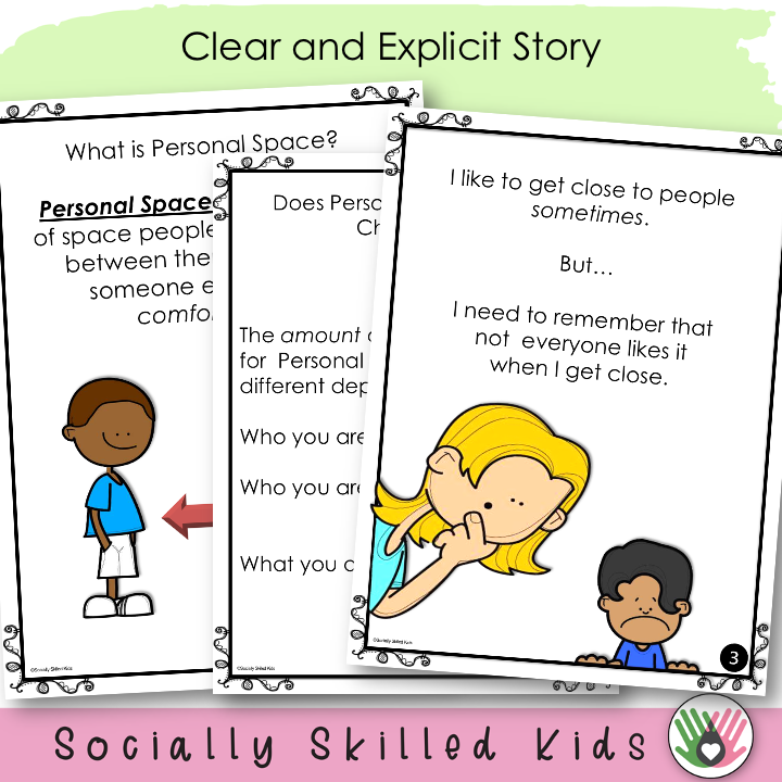 My Personal Space Rules | Social Skills Story and Activities | For K-2 ...
