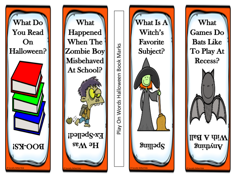 Halloween Bookmarks Jokes Keep Calm Halloween Journal Cards Freebie