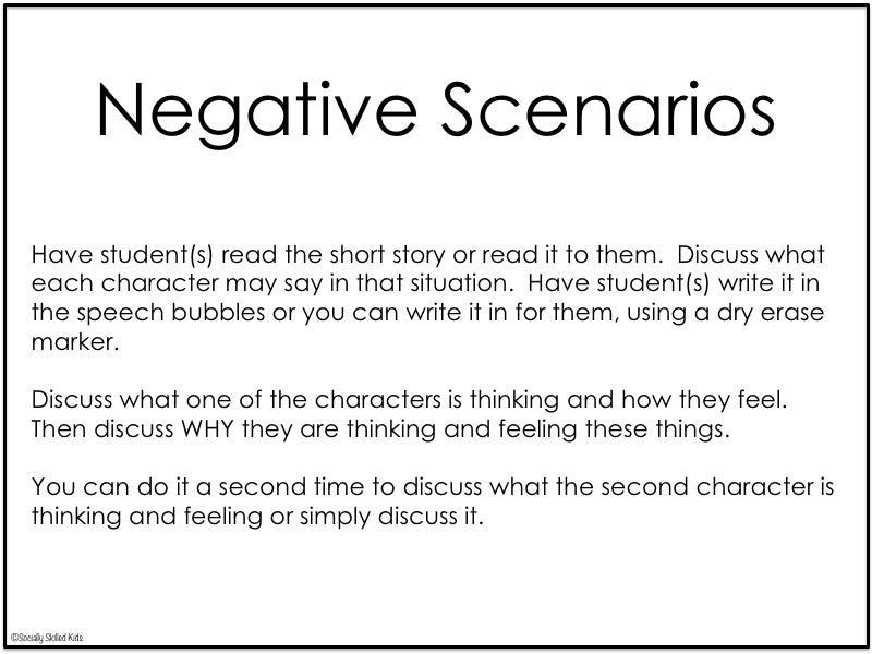 PERSPECTIVE TAKING Activity | Comic Strip Style | Black and White Vers ...