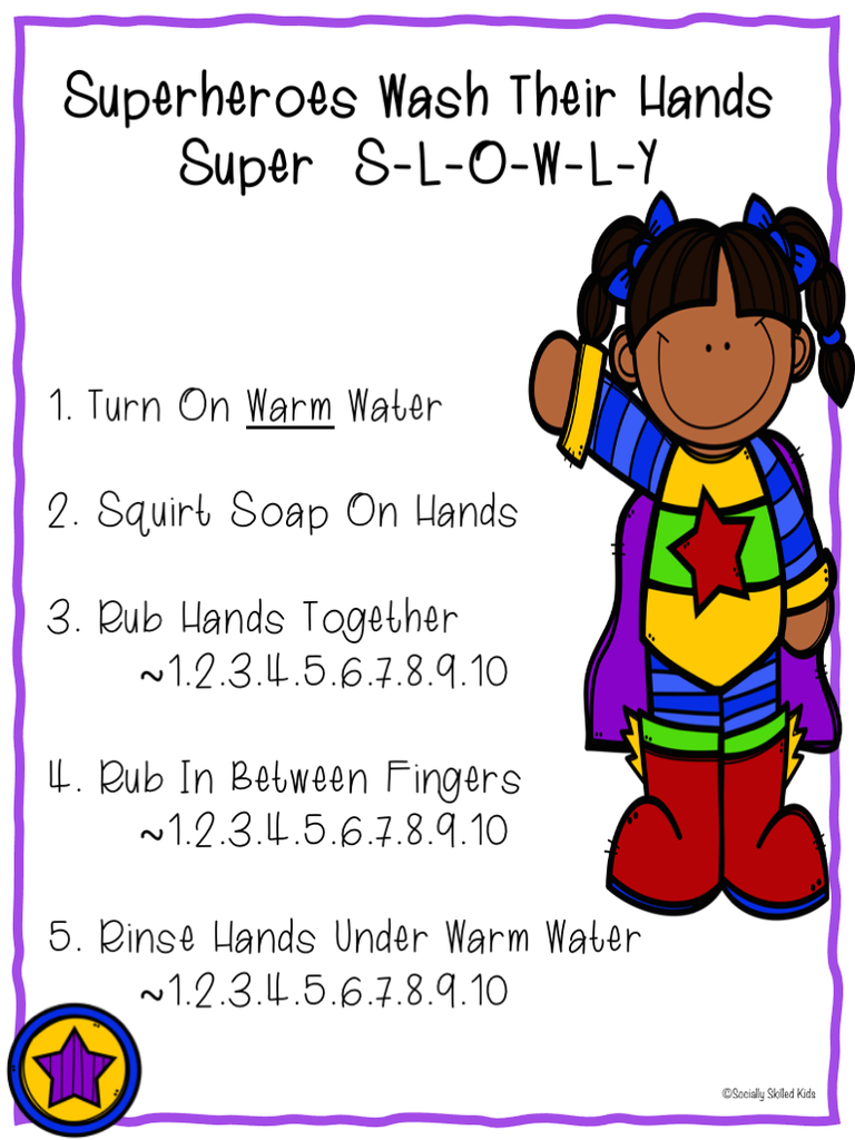 Hand Washing Posters | Visual Support Freebie – Socially Skilled Kids
