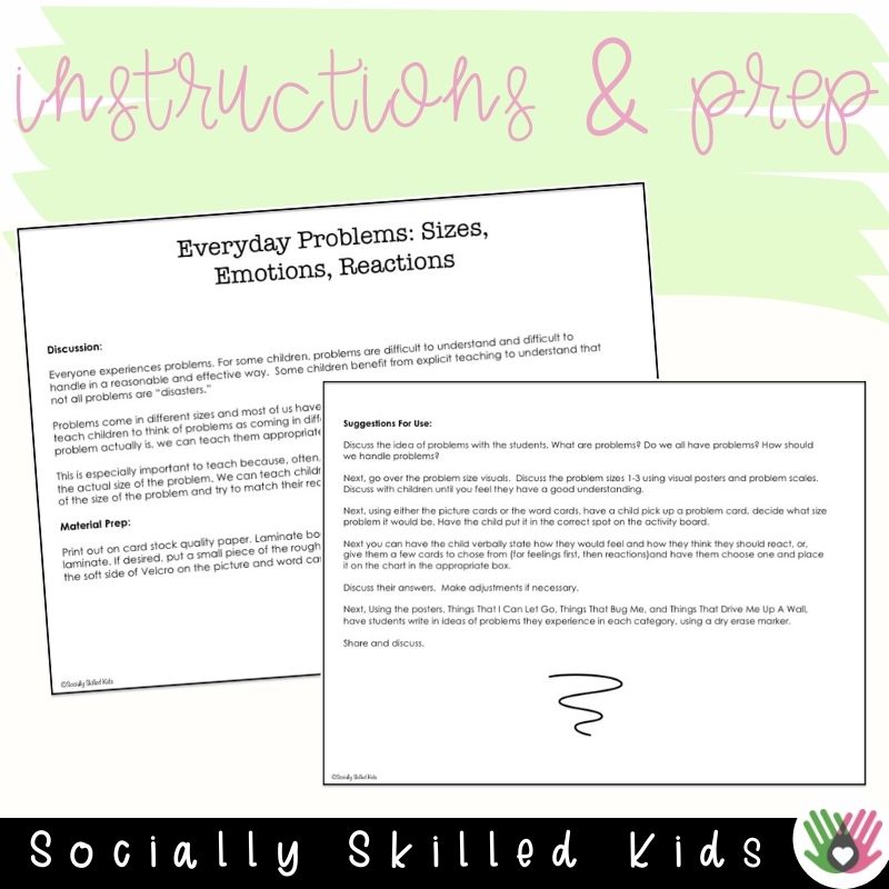 Problem Sizes | Matching Emotions and Reactions – Socially Skilled Kids