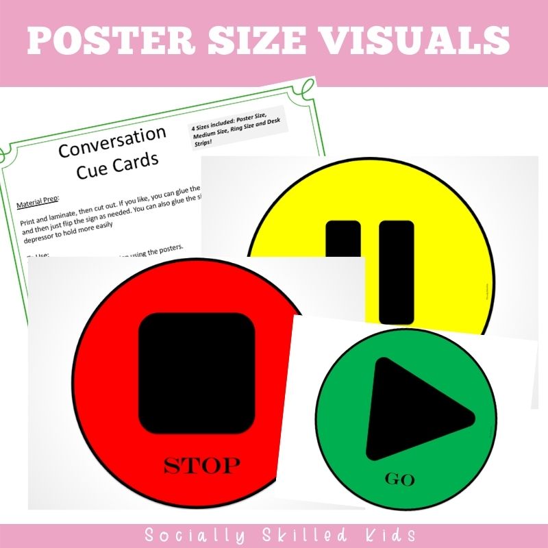 Conversation Cue Cards | Visual Supports – Socially Skilled Kids