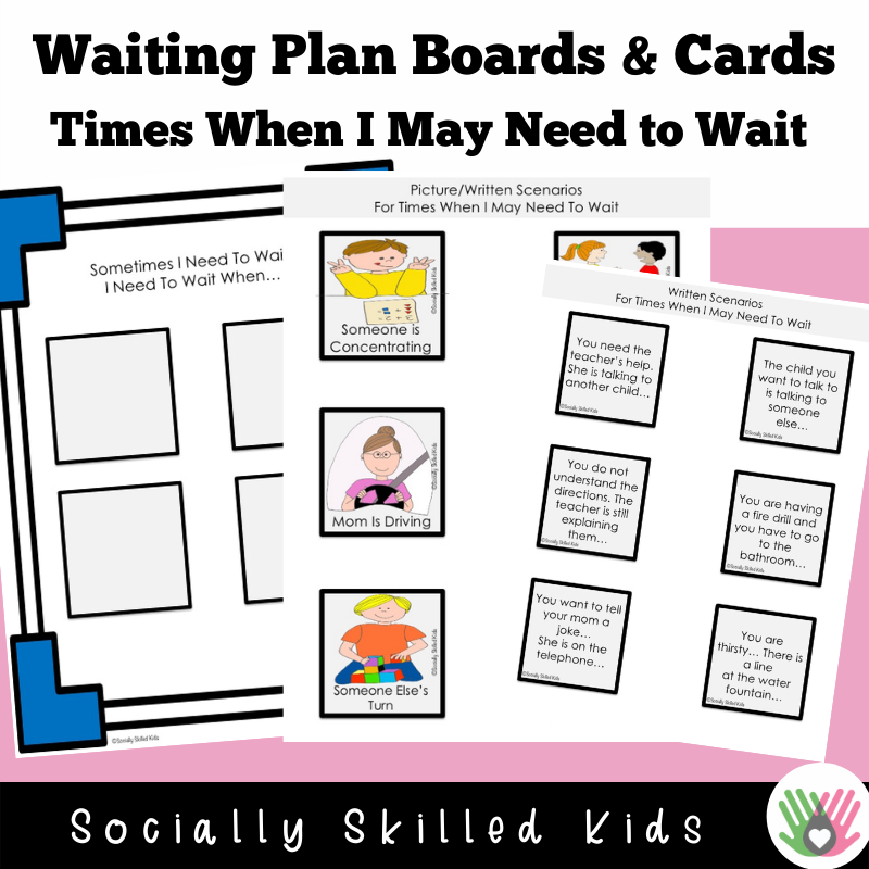 My Waiting Plan | Social Story and Activities – Socially Skilled Kids