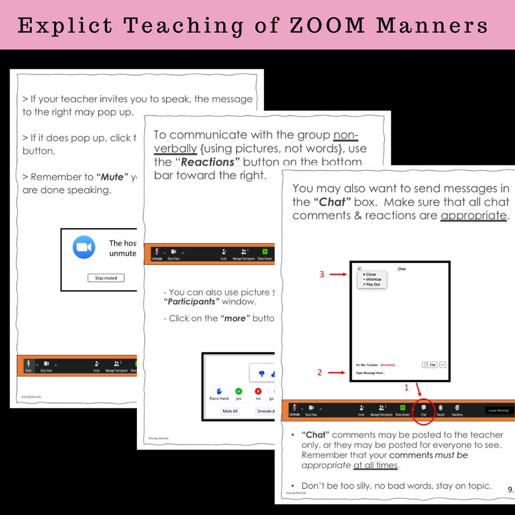 Following Rules And Manners When Using ZOOM | Social Skills Story and ...