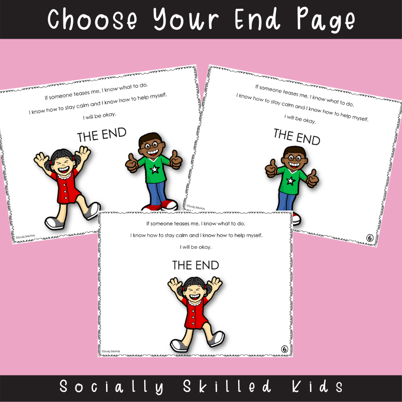 Social Story and Activity About How To Handle Being Teased – Socially ...