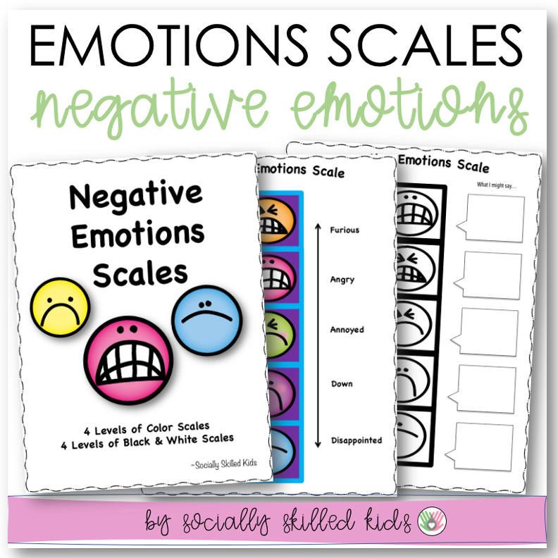 Negative Emotions Scales With Activities | Smiley Faces Themed ...