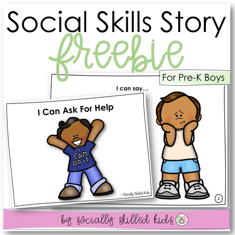Hands To Self Social Story I Can Ask For Help | Social Skills Story