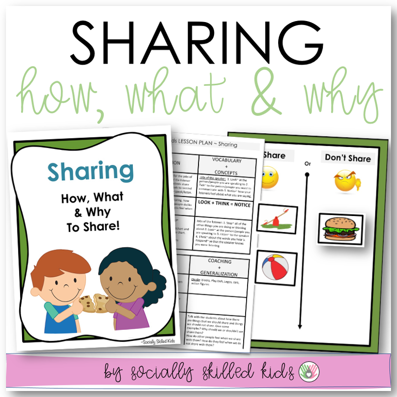 SHARING | Lesson Plans and Activities For K-2nd – Socially Skilled Kids
