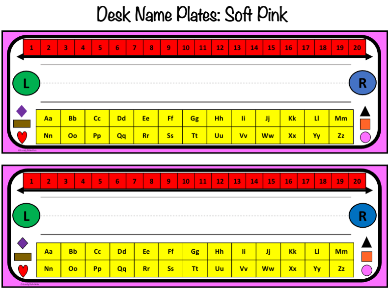 Student Desk Name Plates – Socially Skilled Kids