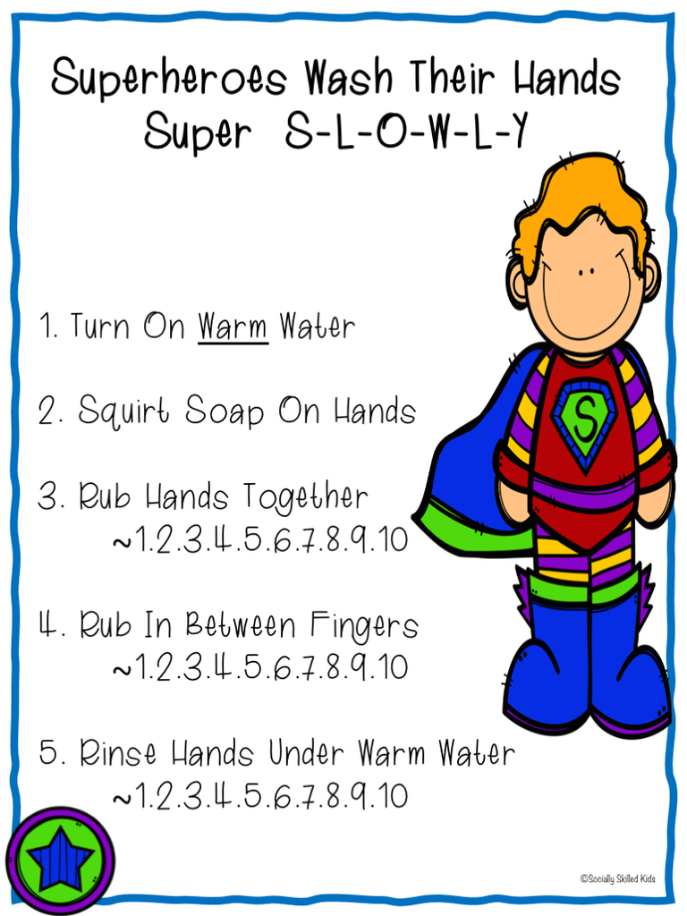 Hand Washing Posters | Visual Support Freebie – Socially Skilled Kids